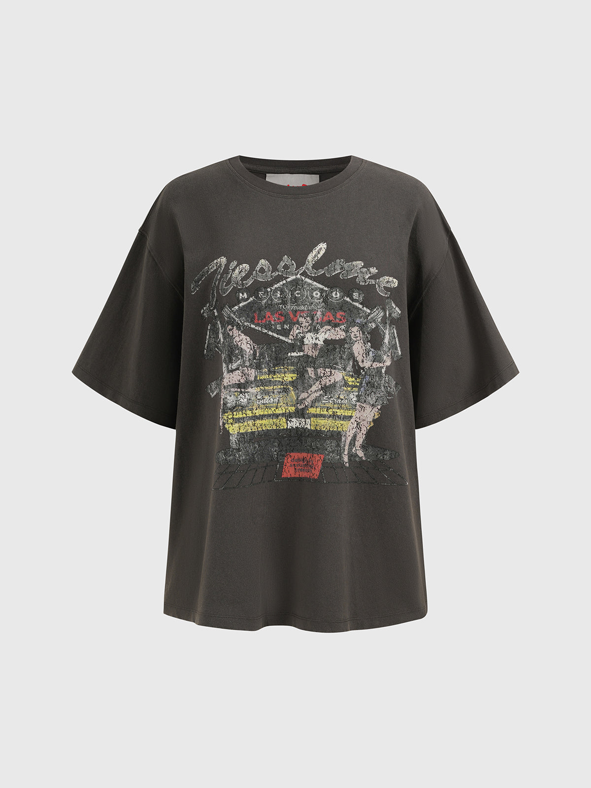 Late Shift Graphic Tee – Ash Olive – RolleronRuller