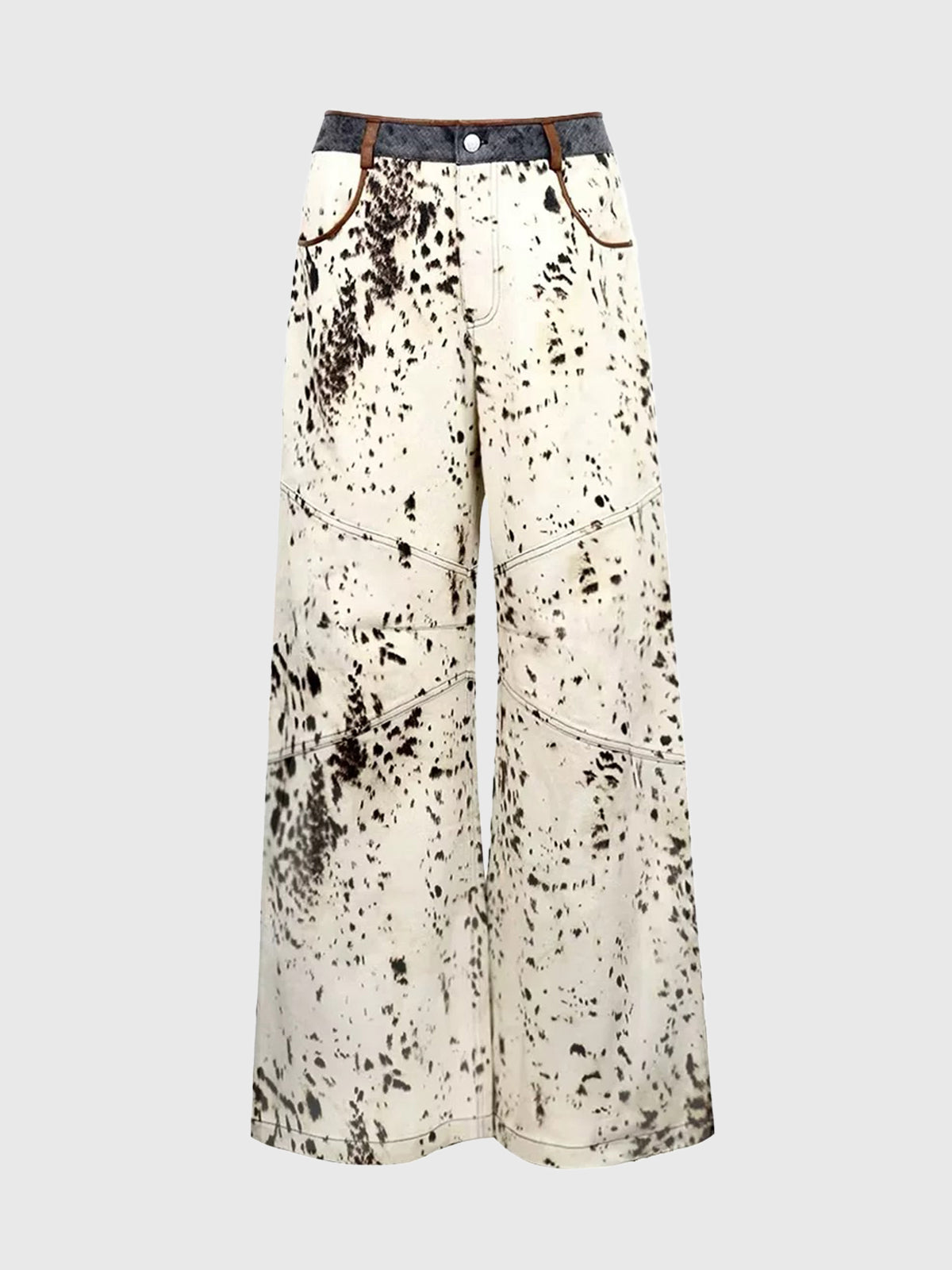 Wrong Farm Wide Pants – Ivory Brown – RolleronRuller